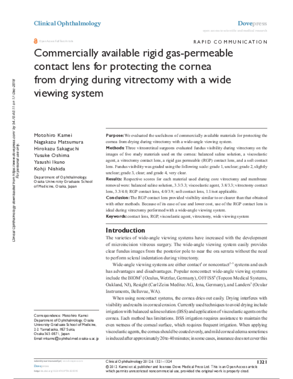 (PDF) Commercially available rigid gas-permeable contact lens for ...