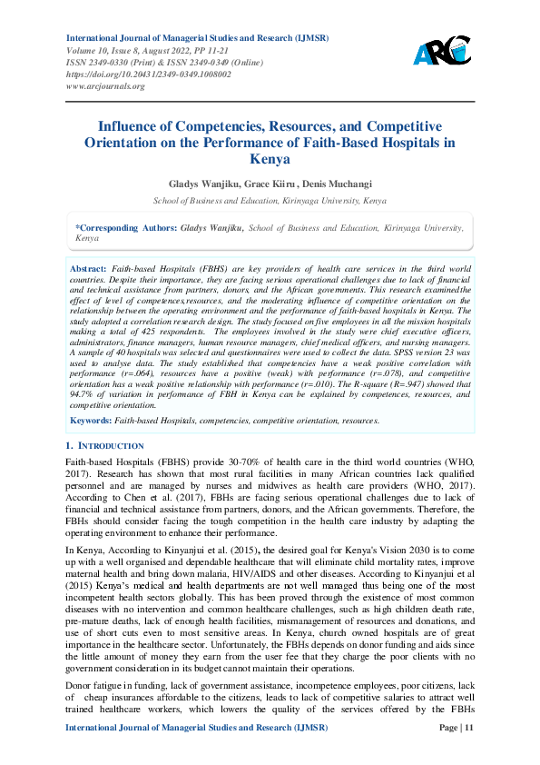 (PDF) Influence of Competencies, Resources, and Competitive Orientation ...