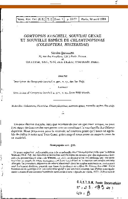 (PDF) GOMYOPSIS KUSCHELI,nouveau genre et nouvelle espèce de ...