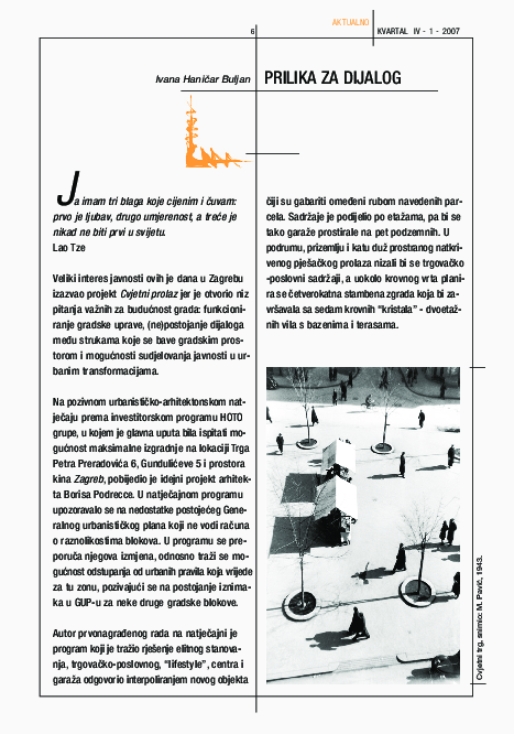 (PDF) Prilika Za Dijalog