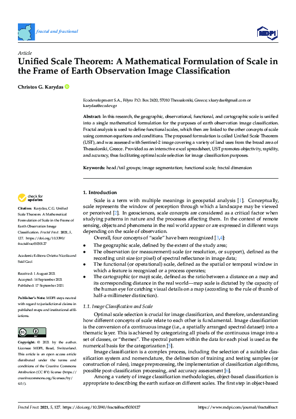 (PDF) Unified Scale Theorem: A Mathematical Formulation of Scale in the ...