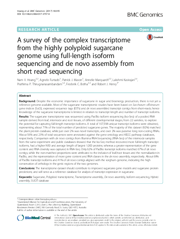 (PDF) A survey of the complex transcriptome from the highly polyploid ...