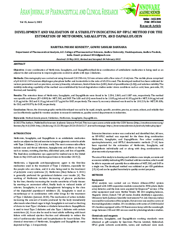 (PDF) DEVELOPMENT AND VALIDATION OF A STABILITY-INDICATING RP-HPLC METHOD FOR THE ESTIMATION OF ...