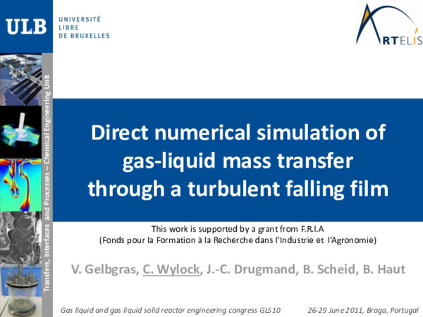 (PDF) Direct numerical simulation of mass transfer between a gas and a ...