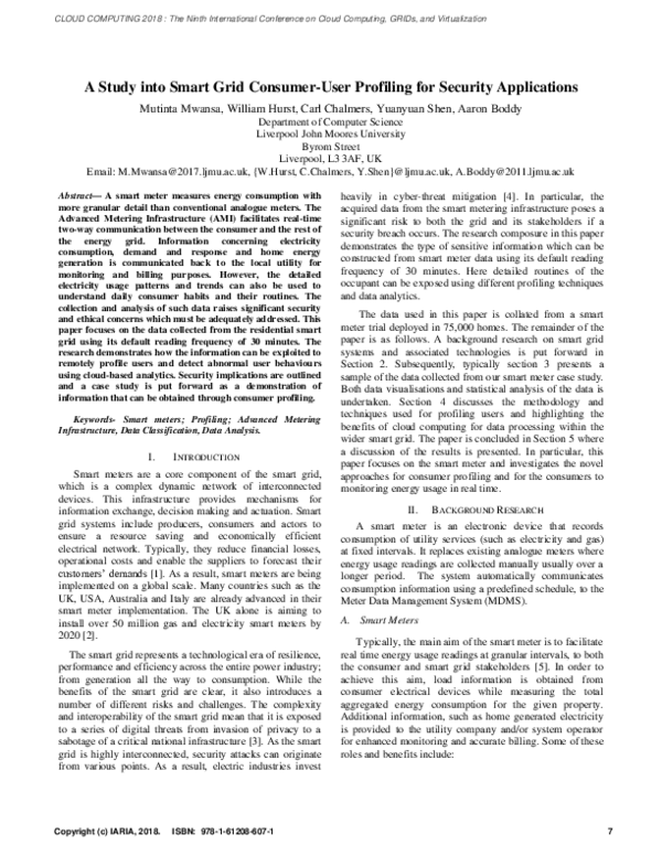 (PDF) A Study into Smart Grid Consumer-User Profiling for Security ...