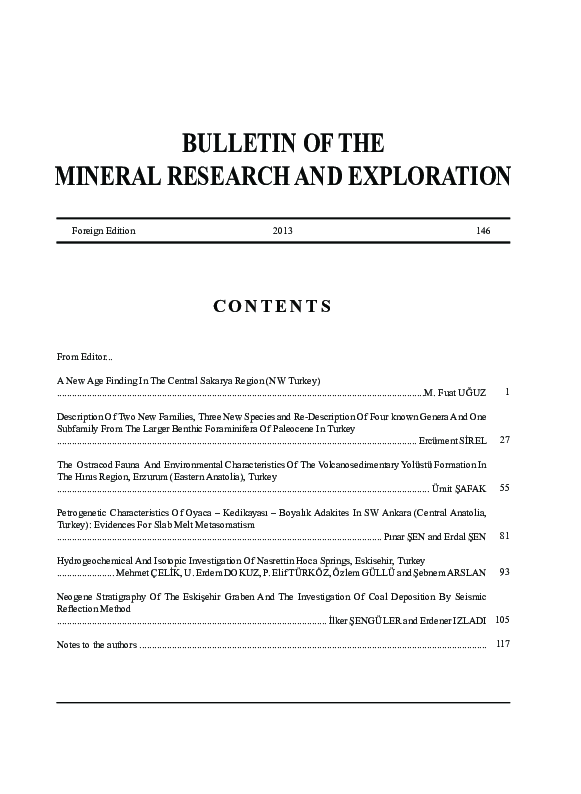 (PDF) Neogene Stratigraphy Of The Eskişehir Graben And The ...