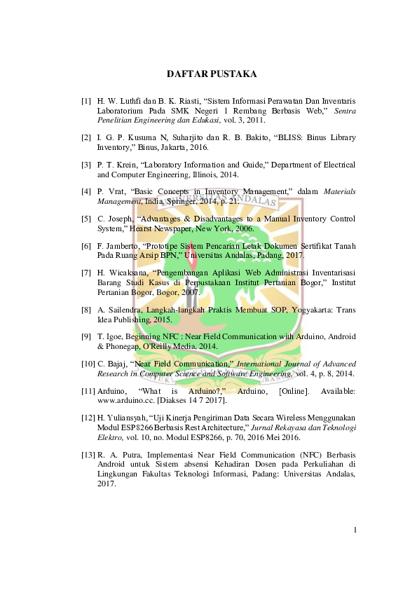 (PDF) Perancangan Sistem Inventarisasi Menggunakan Near Field ...