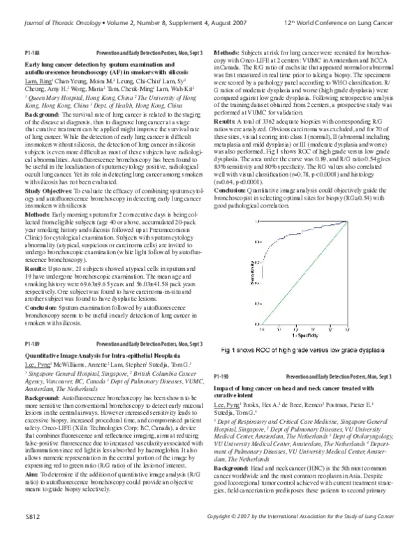 (PDF) Quantitative Image Analysis for Intra-epithelial Neoplasia
