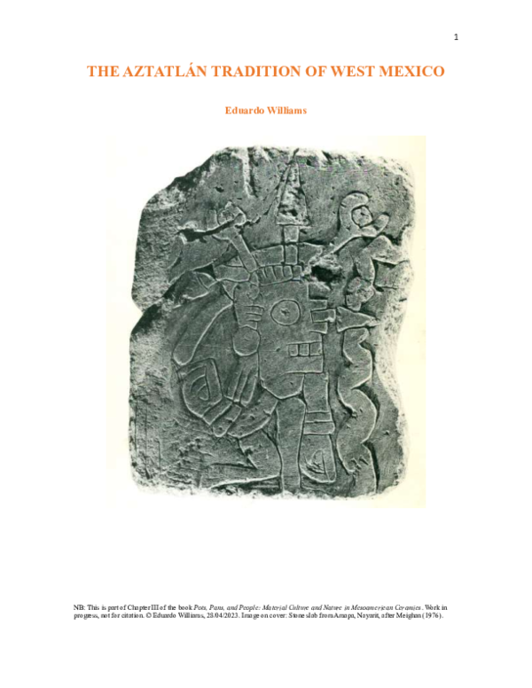 (PDF) THE AZTATLÁN TRADITION OF WEST MEXICO