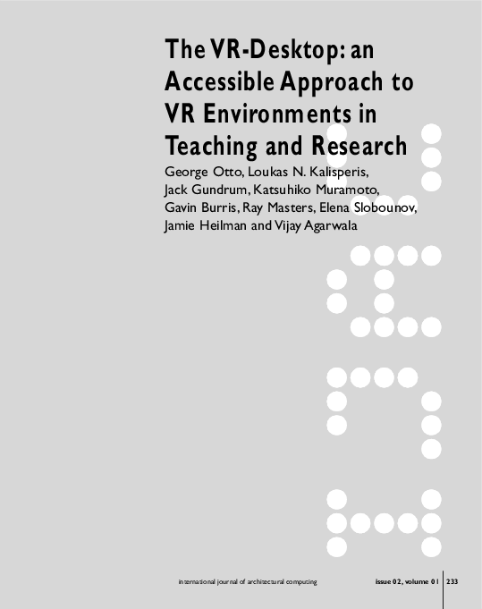 (PDF) The VR-Desktop: An Accessible Approach to VR Environments in ...