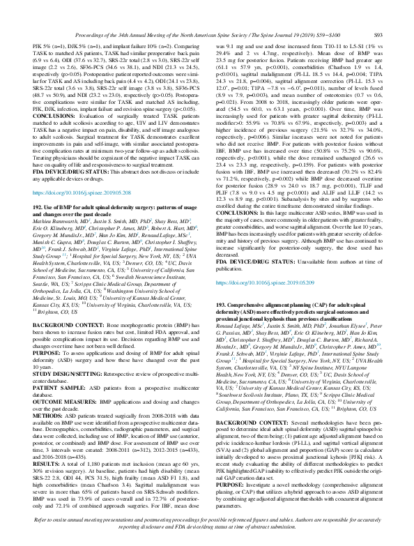 (PDF) 193. Comprehensive alignment planning (CAP) for adult spinal ...