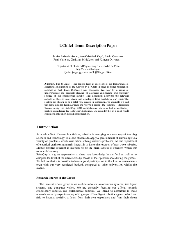 (PDF) UChile1 team description paper