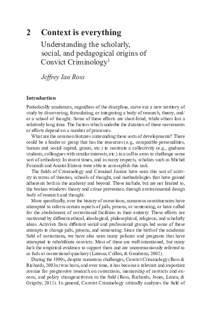 (PDF) Context is Everything: Understanding the scholarly, social, and pedagogical origins of ...