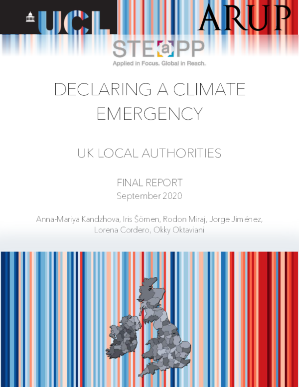 (PDF) Declaring a Climate Emergency. Uk Local Authorities