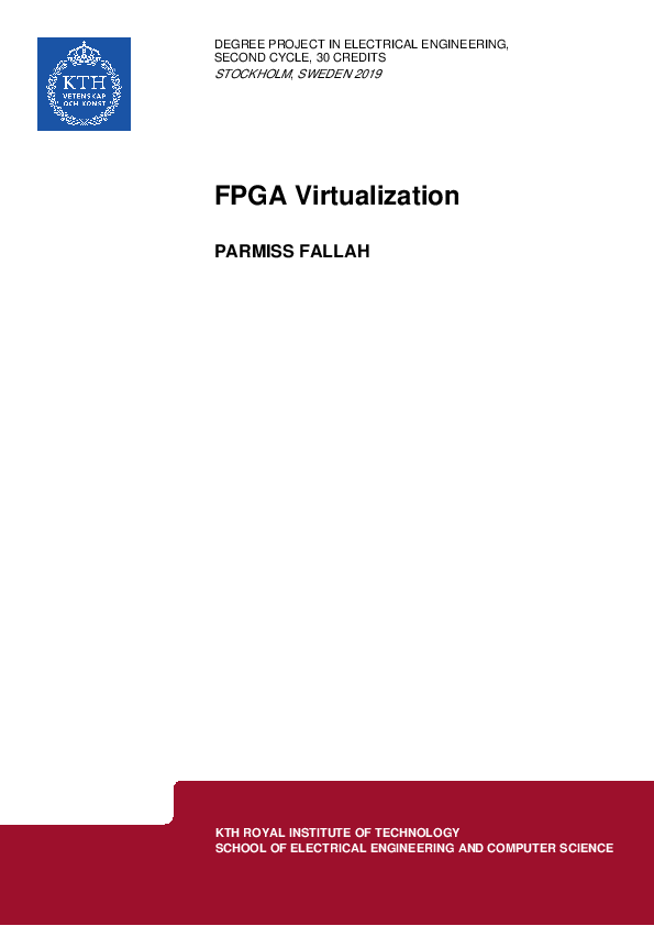 (PDF) FPGA Virtualization