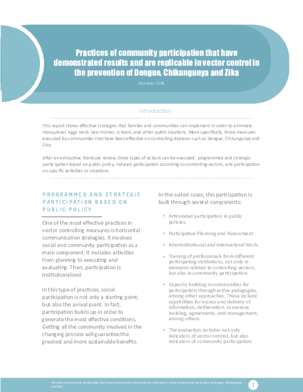 (PDF) Practices of community participation that have demonstrated ...