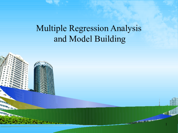 (PPT) regression analysis and model building PPT @ BEC DOMS