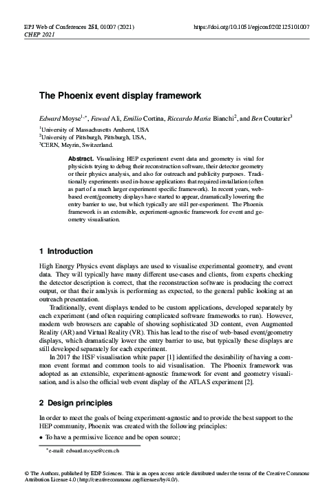 (PDF) The Phoenix event display framework