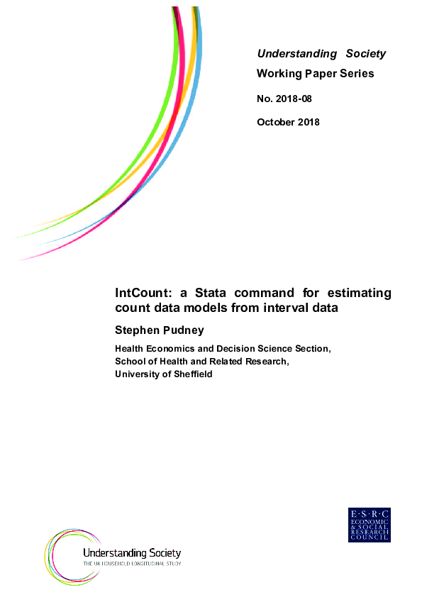 Pdf Intcount A Stata Command For Estimating Count Data Models From
