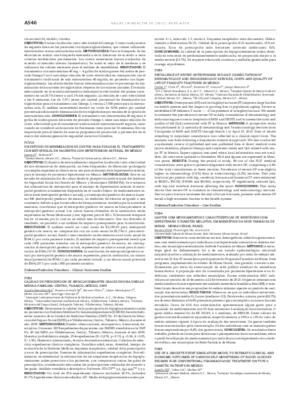 (PDF) PDB2 Calidad De Prescripcion De Hipoglucemiantes orales En Una ...