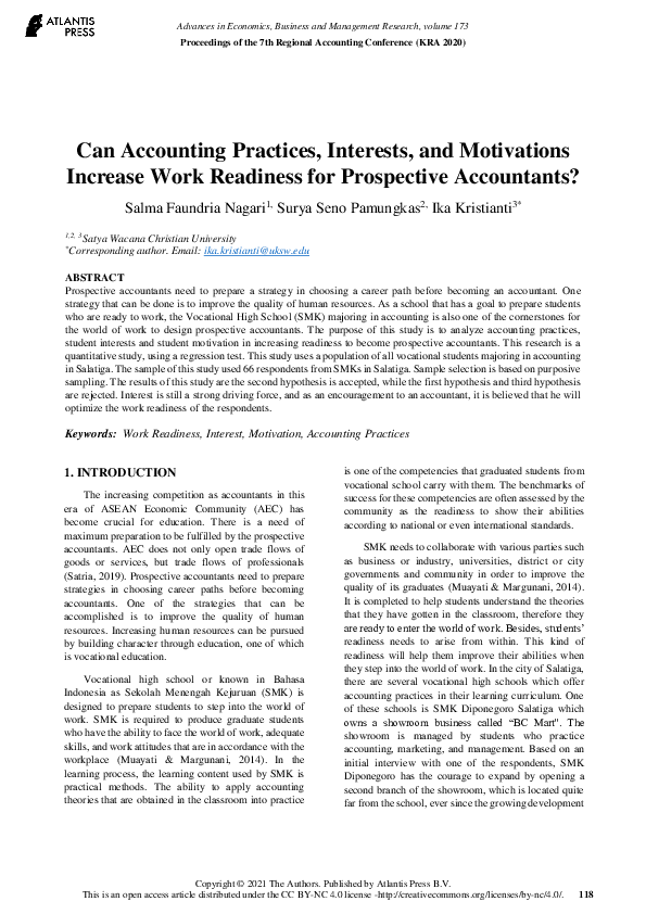 (PDF) Can Accounting Practices, Interests, and Motivations Increase ...