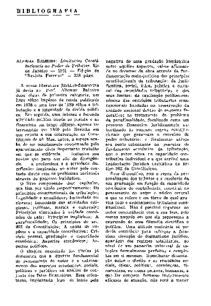 (PDF) Aliomar Baleeiro - Limitações constitucionais ao poder de tribular