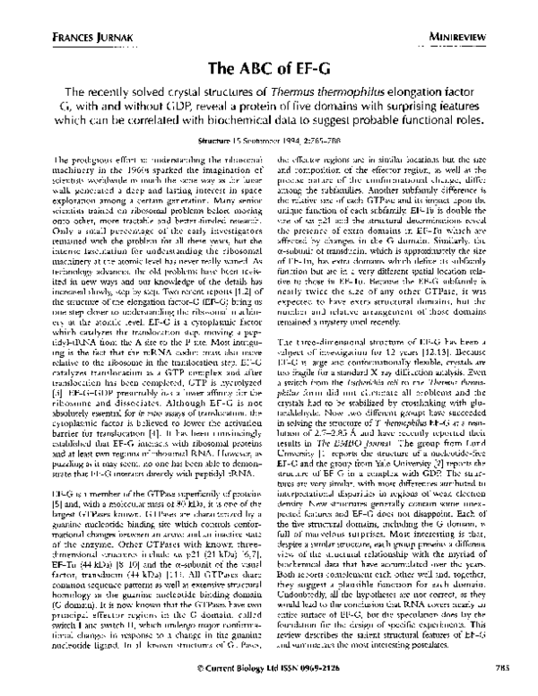 (PDF) The ABC of EF-G