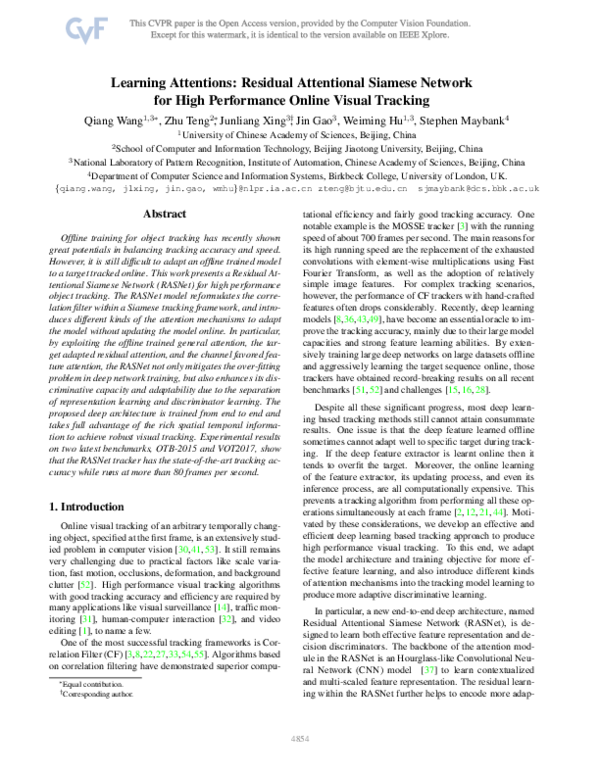 (PDF) Learning Attentions: Residual Attentional Siamese Network for High Performance Online ...