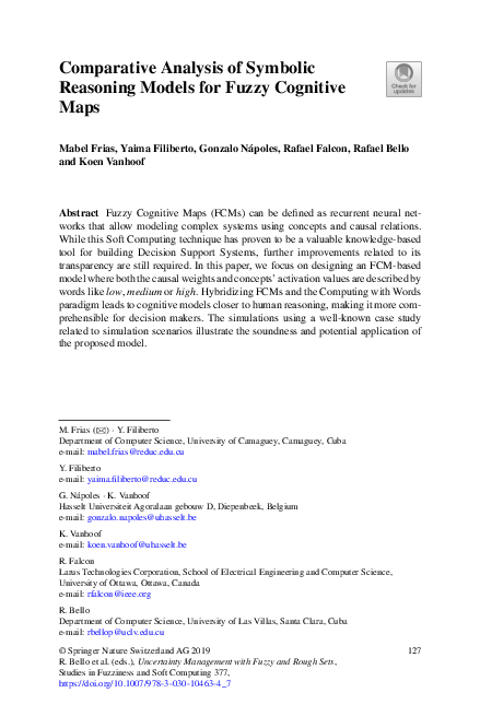 (PDF) Comparative Analysis of Symbolic Reasoning Models for Fuzzy Cognitive Maps