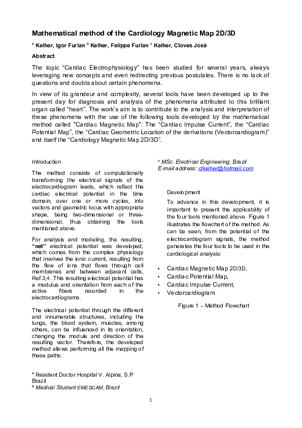 (DOC) Mathematical method of the Cardiology Magnetic Map 2D/3D