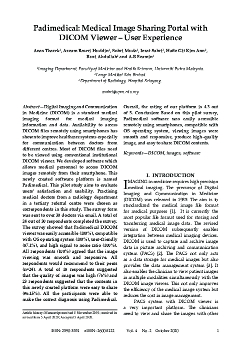 (PDF) Padimedical: Medical Image Sharing Portal with DICOM Viewer ...