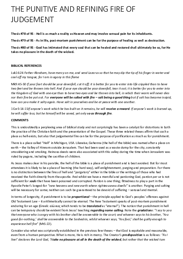 (PDF) THE PUNITIVE AND REFINING FIRE OF JUDGEMENT