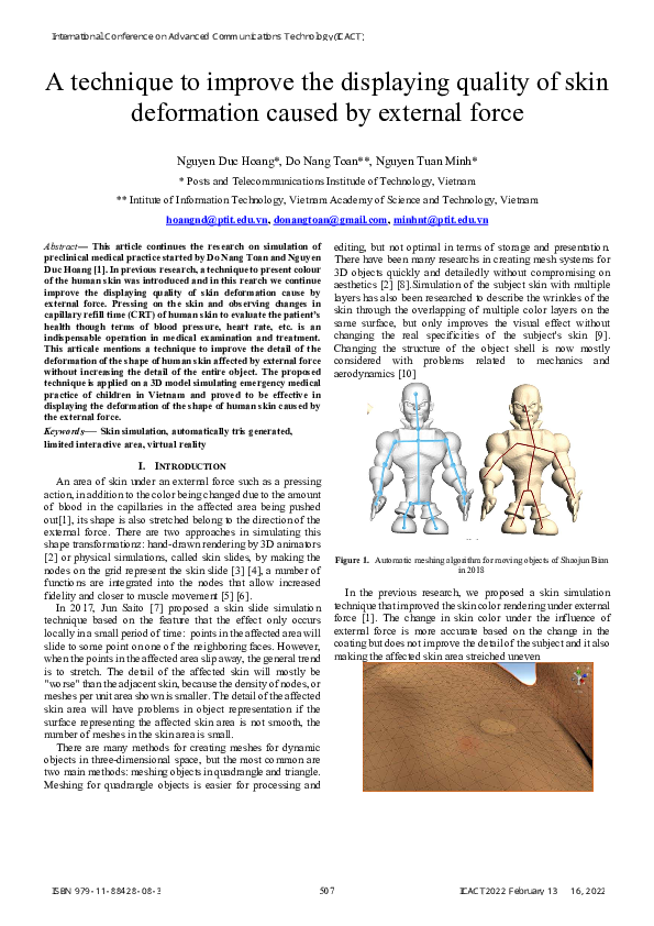 (PDF) A technique to improve the displaying quality of skin deformation ...