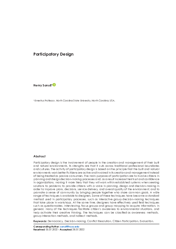 (PDF) Participatory Design