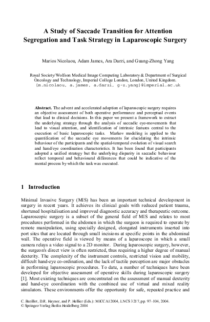 (PDF) A Study of Saccade Transition for Attention Segregation and Task ...