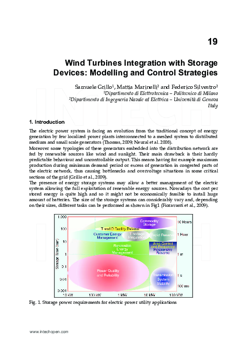 (PDF) Wind Turbines Integration with Storage Devices: Modelling and ...