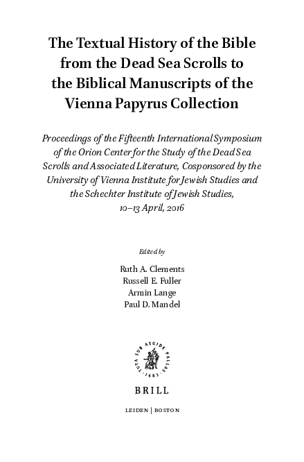 (PDF) Manuscripts of the Former and the Latter Prophets in the Vienna ...