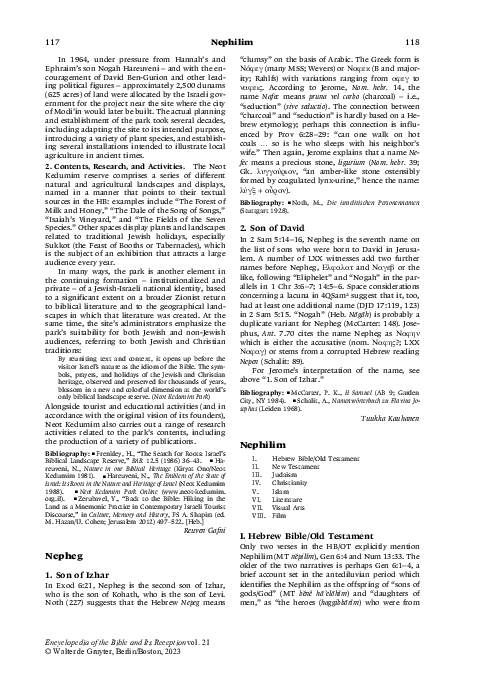 (PDF) Nephilim - Hebrew Bible/Old Testament; Literature; Film