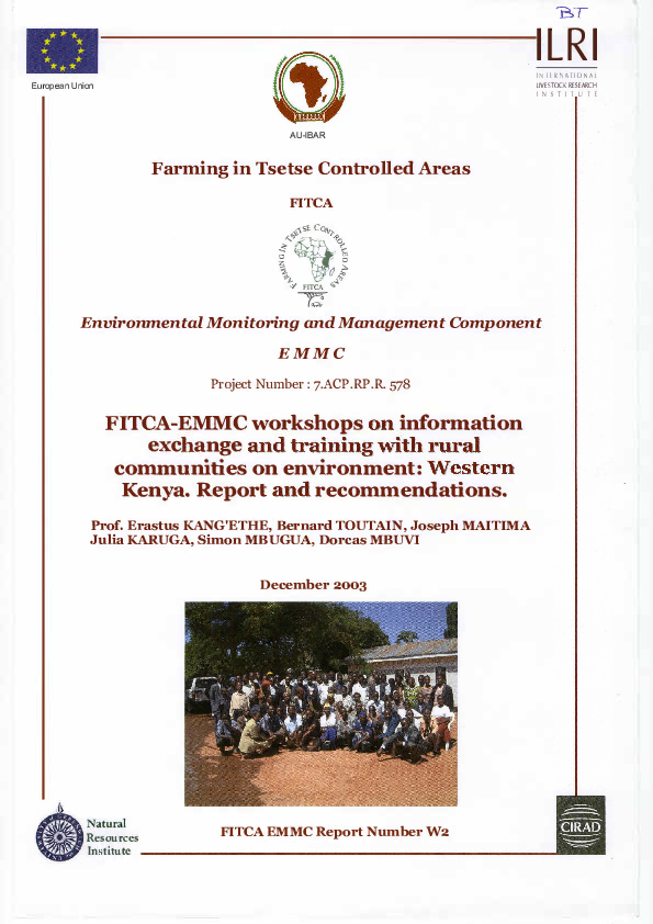 (PDF) FITCA-EMMC workshops on information exchange and training with ...