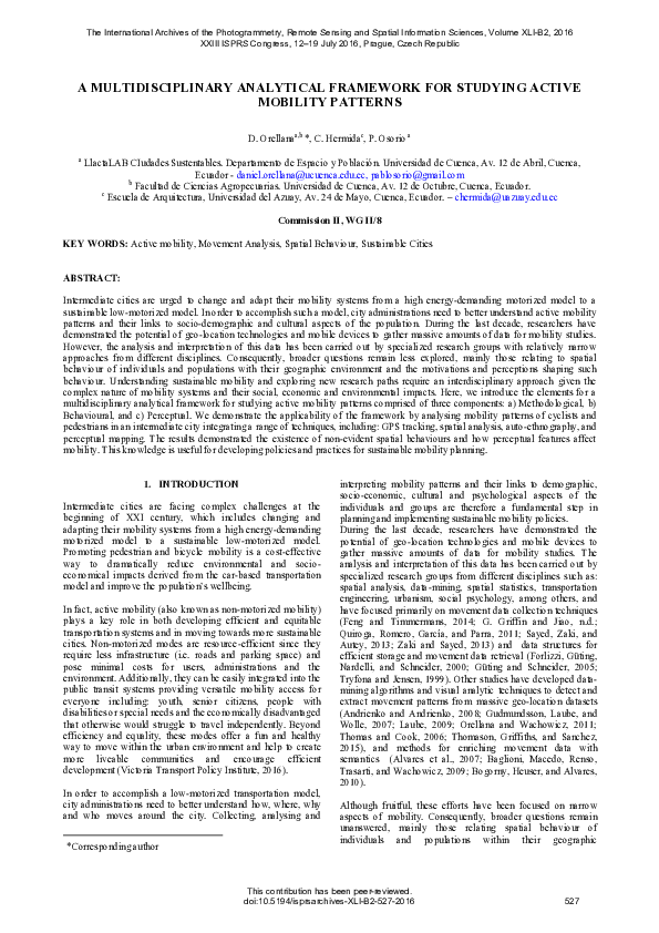 (PDF) A Multidisciplinary Analytical Framework for Studying Active ...