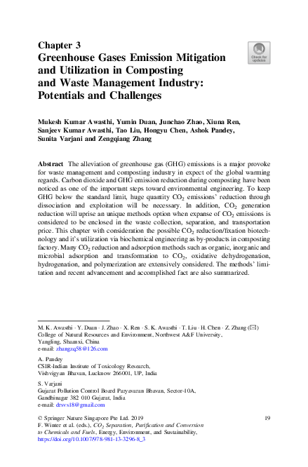 (PDF) Greenhouse Gases Emission Mitigation and Utilization in ...