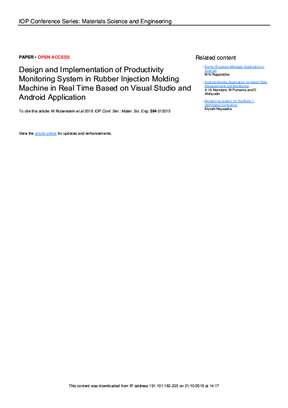 (PDF) Design and Implementation of Productivity Monitoring System in ...