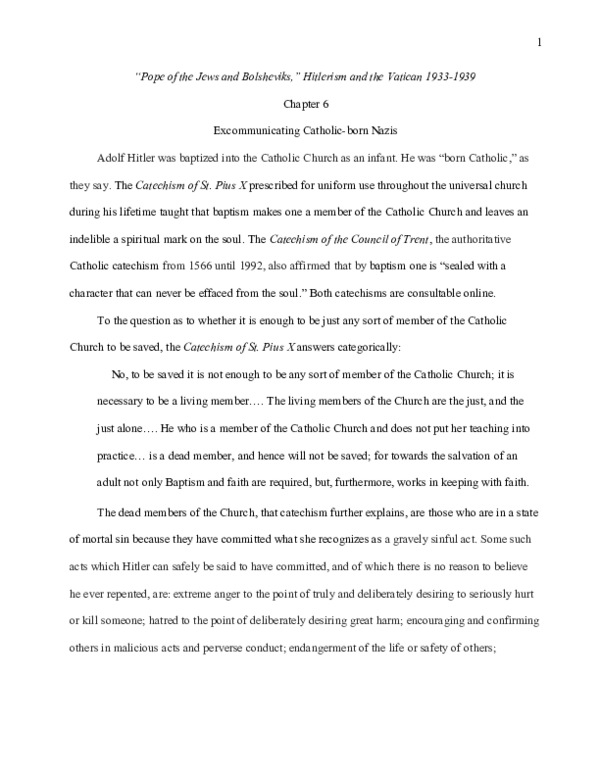 (DOC) Chapter 6: Excommunicating Catholic-born Nazis