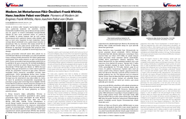 (PDF) Pioneers of Modern Jet Engines / Modern Jet Motorlarının Fikir ...