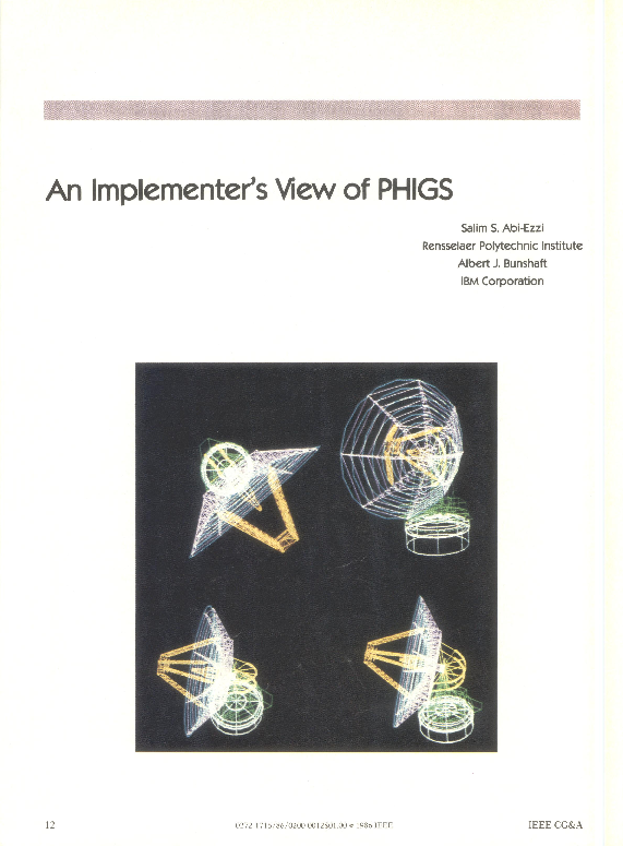(PDF) An Implementer's View of PHIGS