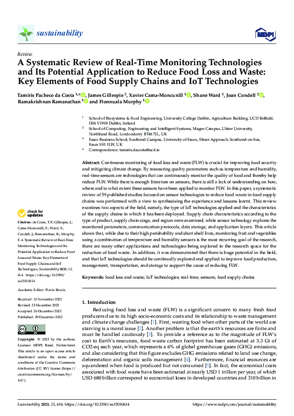 (PDF) A Systematic Review of Real-Time Monitoring Technologies and Its ...