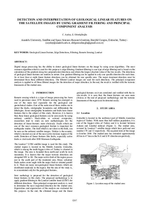 (PDF) Detection and Interpretation of Geological Linear Features on the Satellite Images by ...