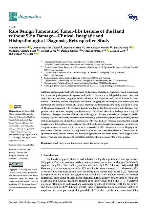 (PDF) Malignant Tumors of the Hand and Wrist | German C. Steiner ...