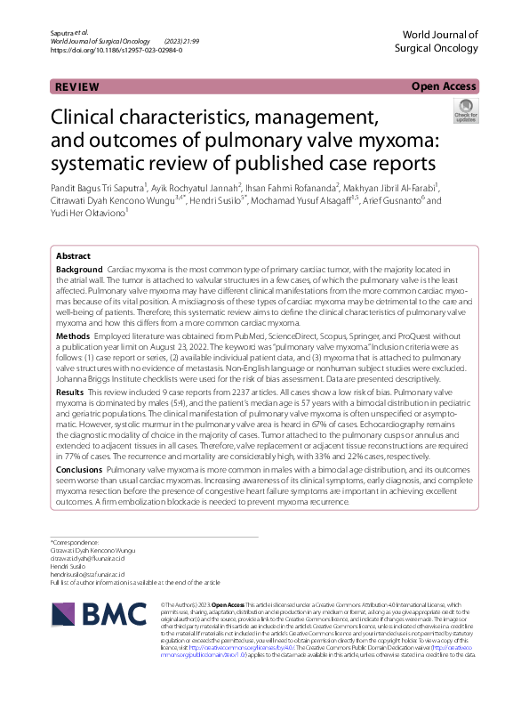(PDF) Clinical characteristics, management, and outcomes of pulmonary ...