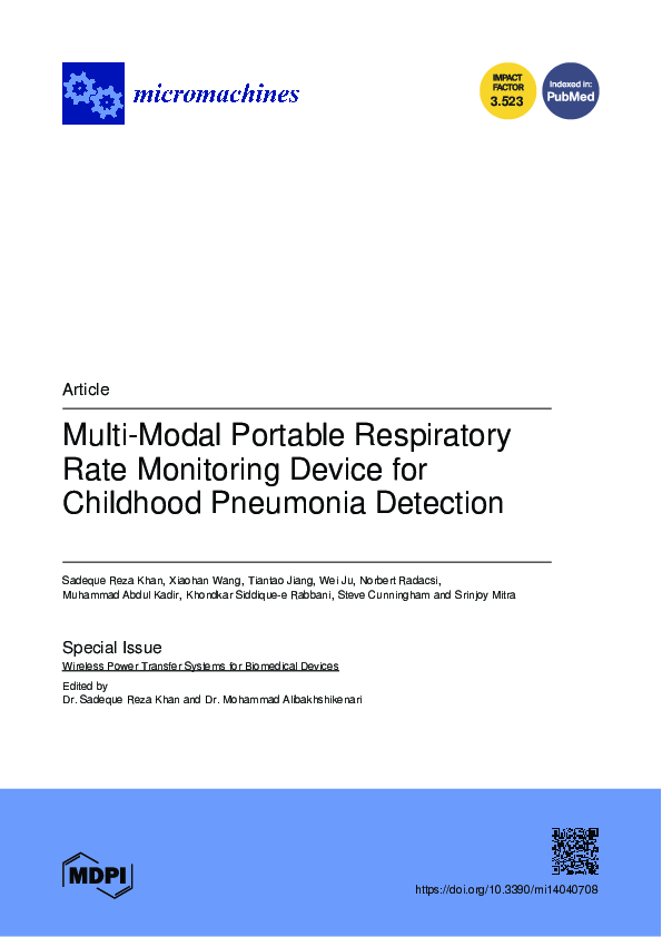 (PDF) Multi-Modal Portable Respiratory Rate Monitoring Device for ...